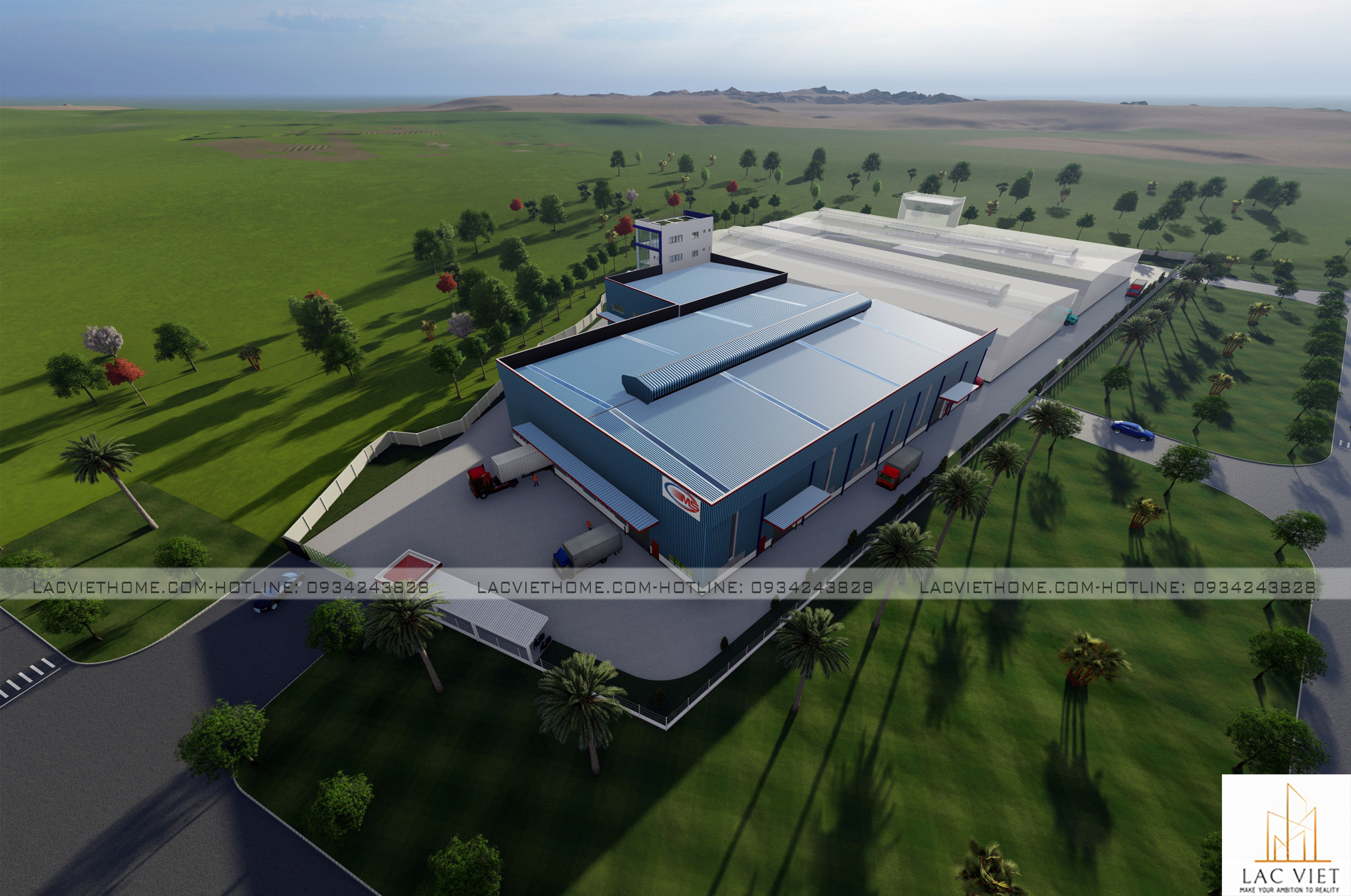 Thiết kế Nhà máy CMS Việt Nam – LẠC VIỆT