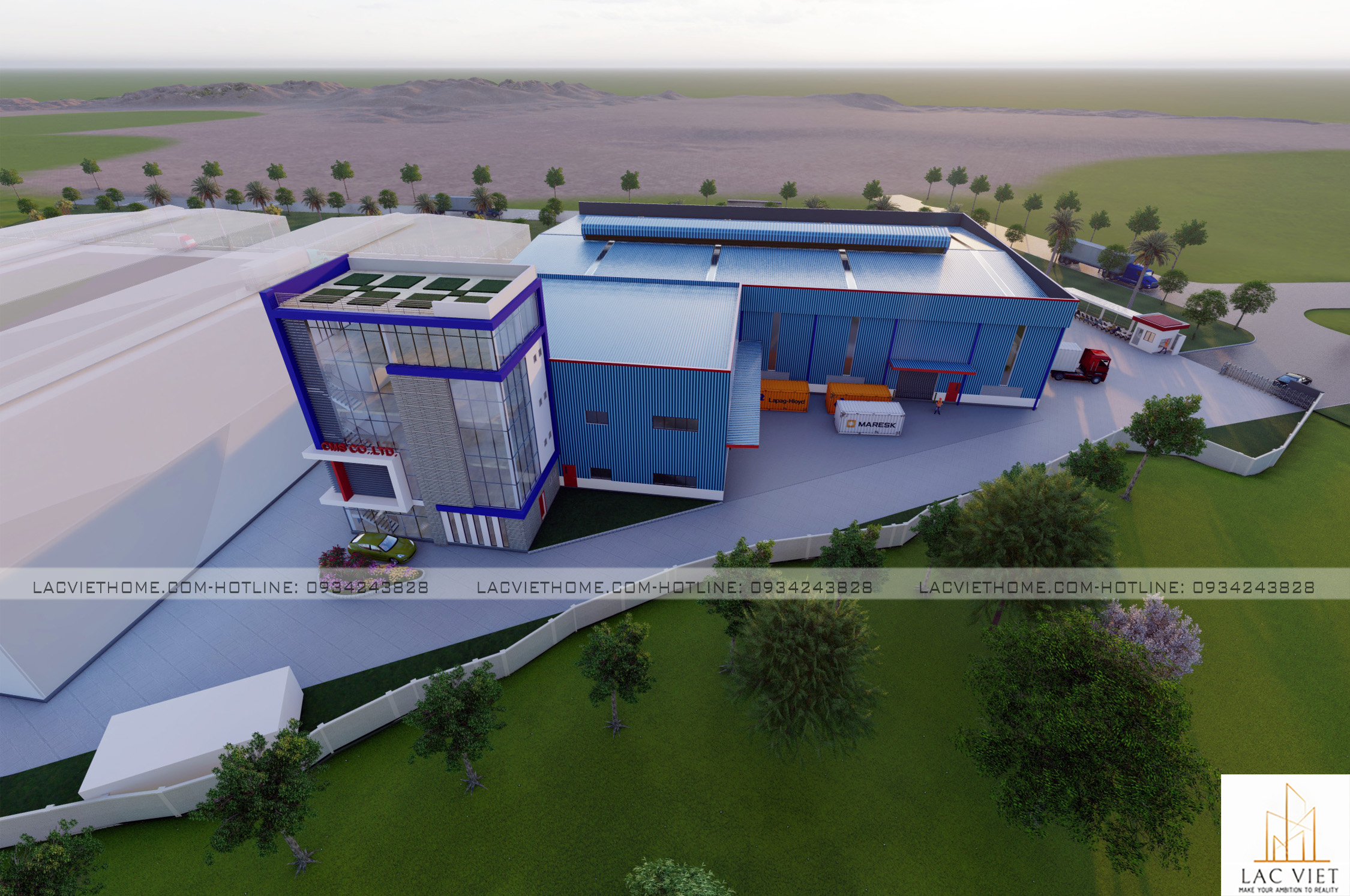 Thiết kế Nhà máy CMS Việt Nam – LẠC VIỆT