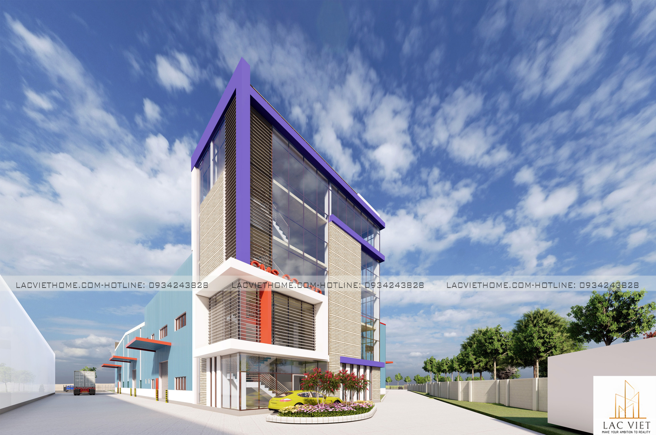 Thiết kế Nhà máy CMS Việt Nam – LẠC VIỆT